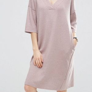 ASOS | Dresses | Asos Oversized Jumper Dress With Vneck Nwot | Poshmark